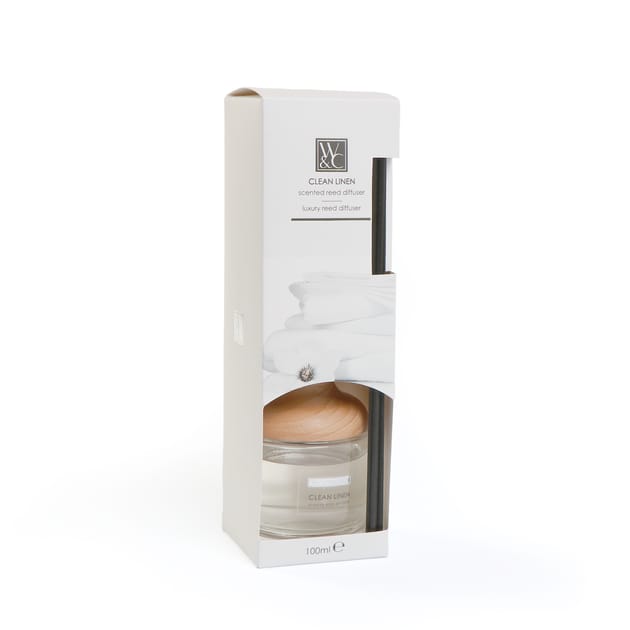 Wickford & Co Scented Reed Diffuser - Clean Linen | Home Bargains