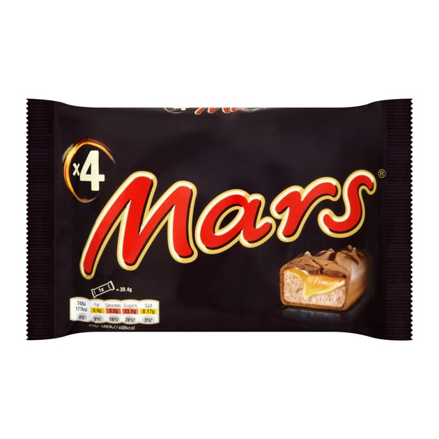 Mars Chocolate Bars Multipack 4 x 39.4g | Home Bargains