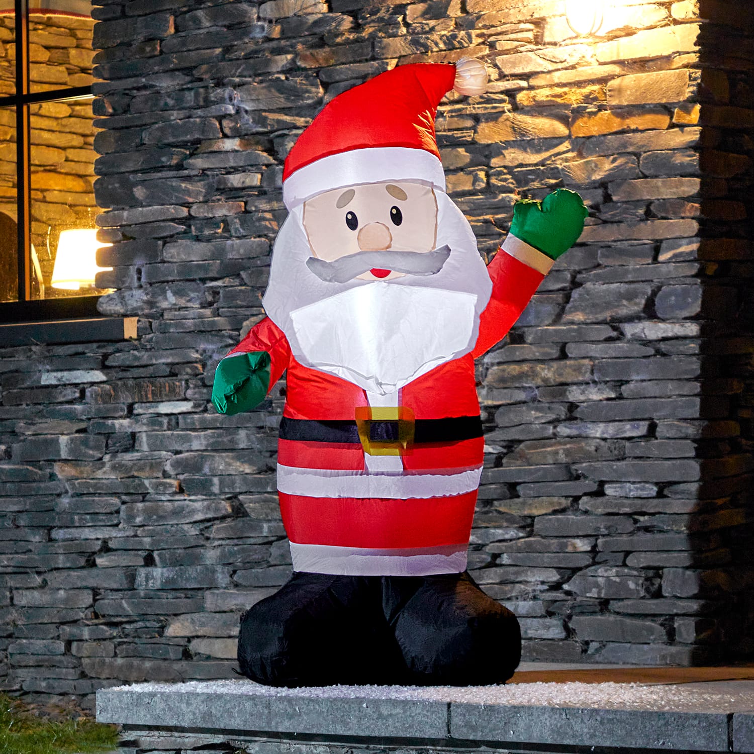 Prestige Mains Operated Light Up Self Inflatable 4ft - Santa | Home ...