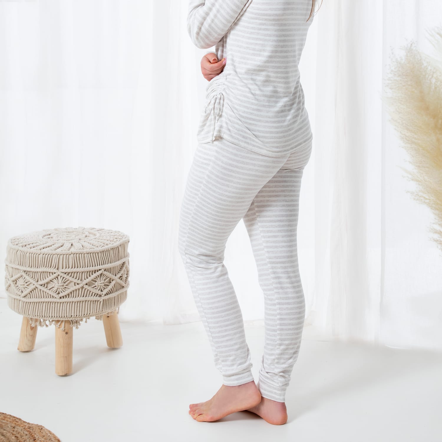 Jeff & Co By Jeff Banks Ladies Ruched Soft Pyjama Set | Home Bargains