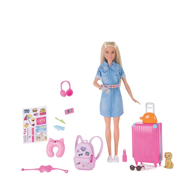 Barbie Travel Doll HJY18 | Home Bargains