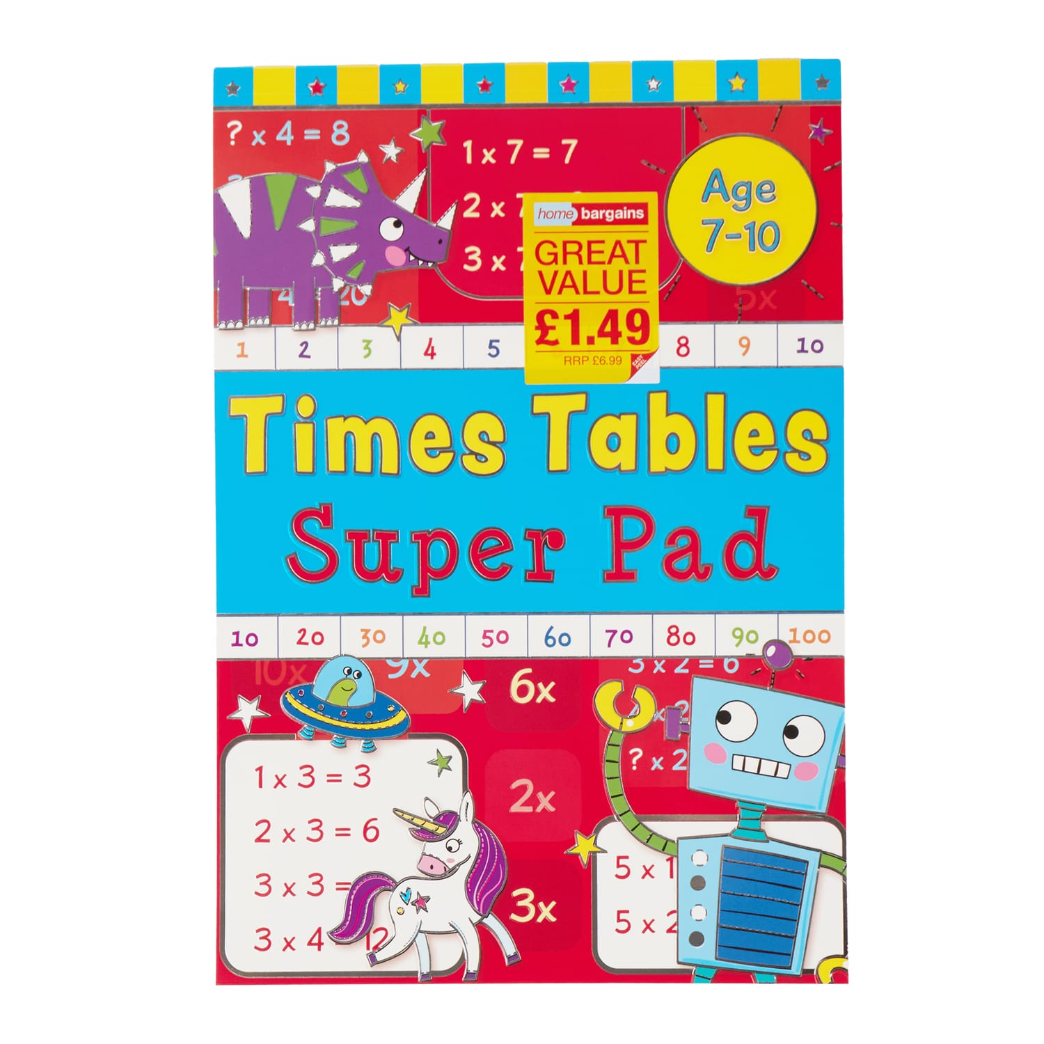 Time Tables Super Pad | Home Bargains