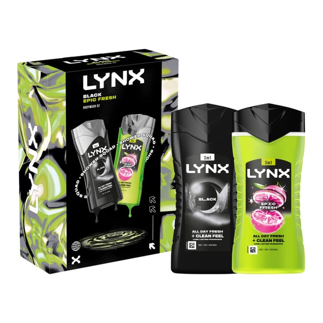 Lynx Duo Gift Set - Black & Epic Fresh | Home Bargains