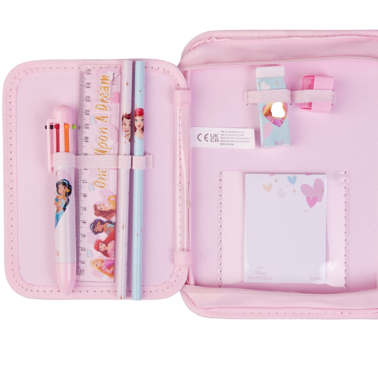 Disney Princess 40 Pieces Pencil Case | Home Bargains