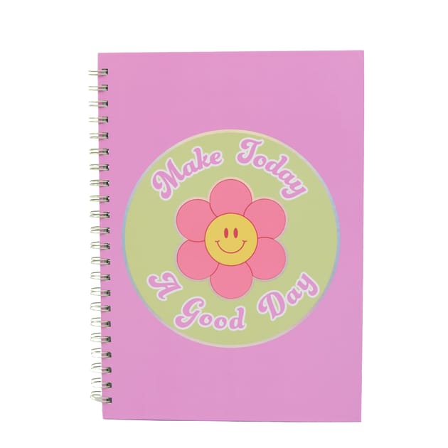 Scribble Pop Shop A4 Notebook - 'Make Today A Good Day' | Home Bargains