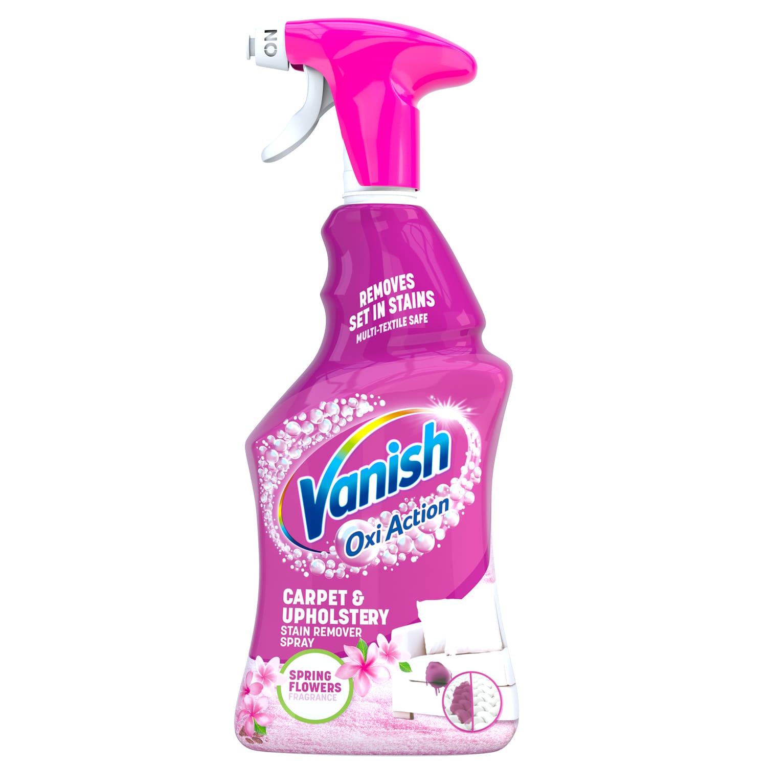 Vanish Oxi Action Carpet & Upholstery Stain Remover Spray Spring Flowers 500ml | Home Bargains