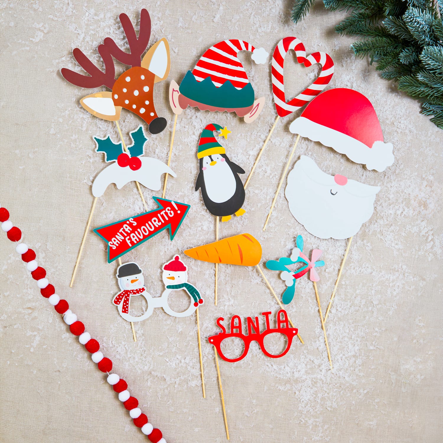 Christmas Photo Props | Home Bargains