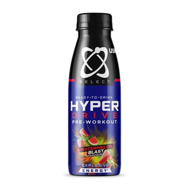 USN Select Ready-To-Drink Hyperdrive Pre-Workout 330ml - Watermelon ...