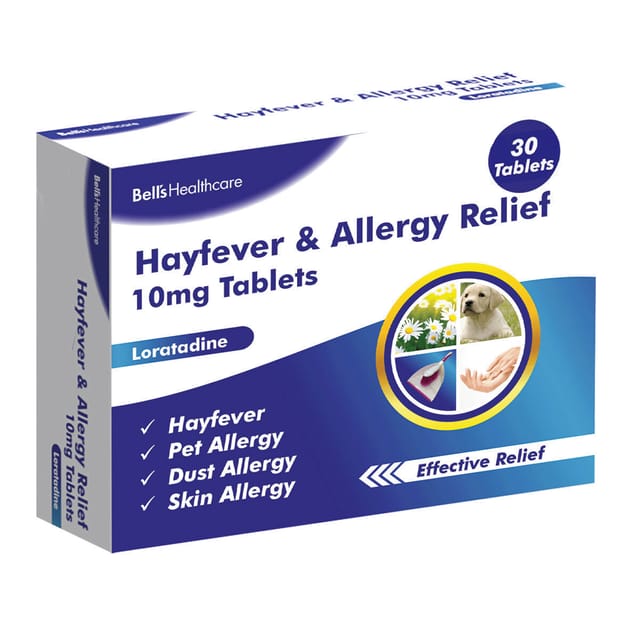 Bell's Healthcare Hayfever & Allergy Relief 10mg Tablets Loratadine 30s ...