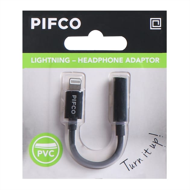 Pifco Lightning to 3.5mm Headphone Adapter | Home Bargains