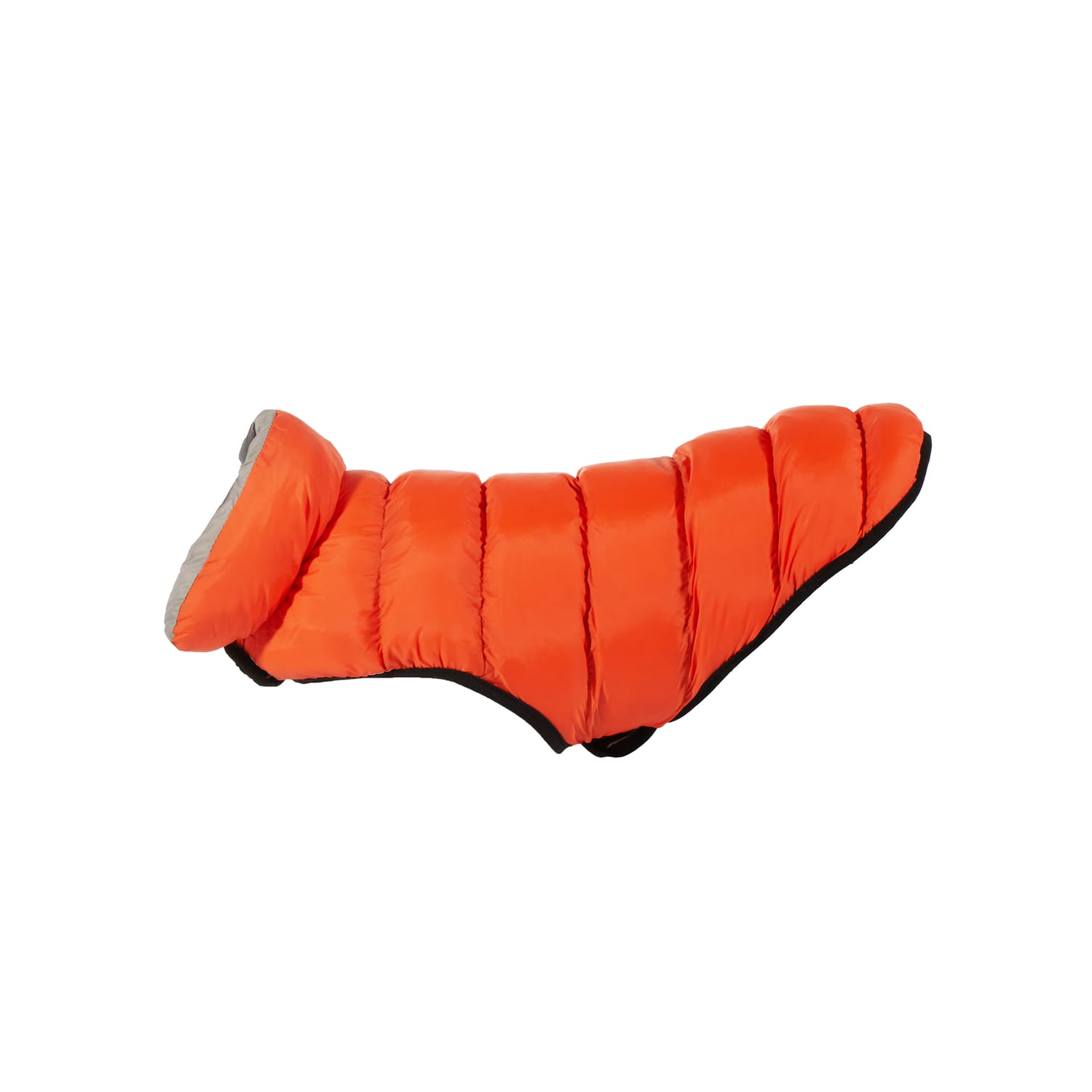 My Pets Reversible Padded Puffer Orange Coat | Home Bargains