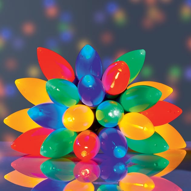 Prestige 50 LED Multi Colour Bulb String Lights | Home Bargains