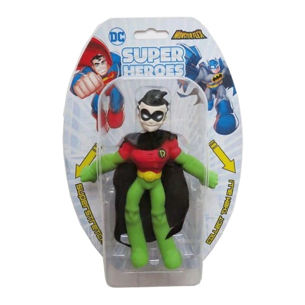 DC Super Stretchy Character Toys - Robin | Home Bargains