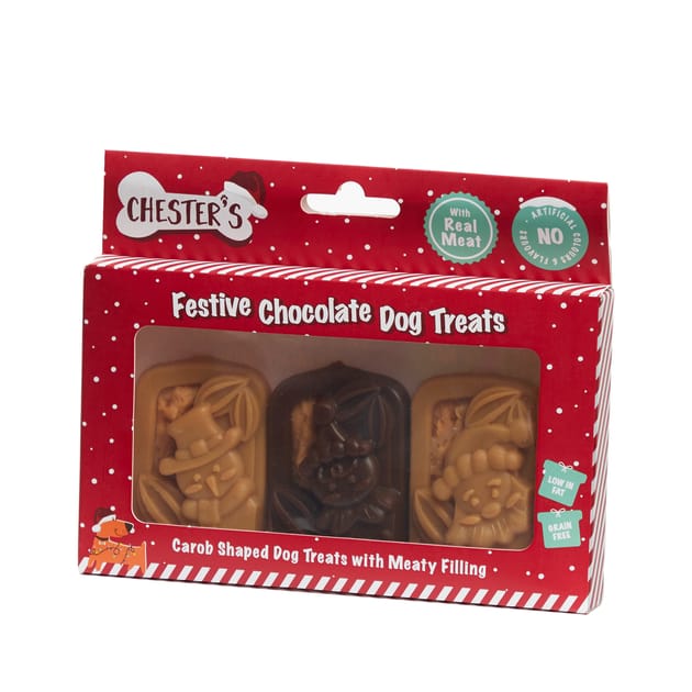 Chester's Meat Filled Chocolate Dog Treats 135g | Home Bargains