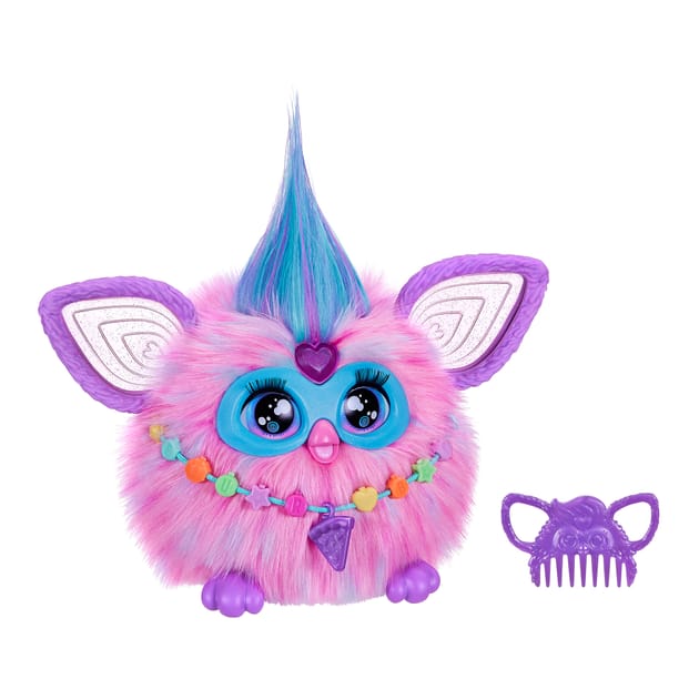 Furby Cotton Candy Pink & Blue Interactive Plush Toy | Home Bargains