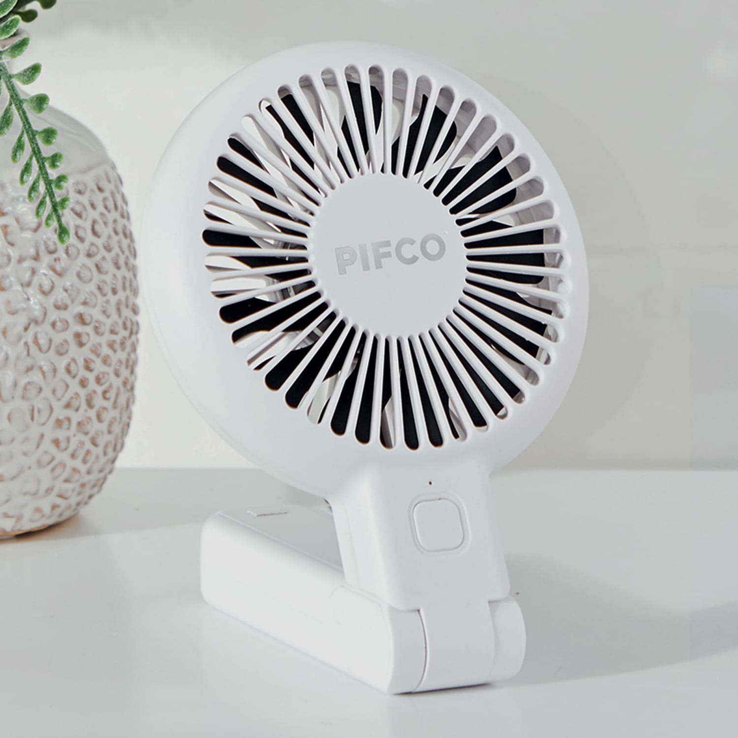 Pifco 2-In-1 Rechargeable Handheld Fan | Home Bargains