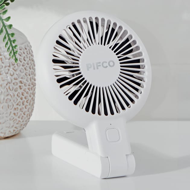 Pifco 2-In-1 Rechargeable Handheld Fan | Home Bargains