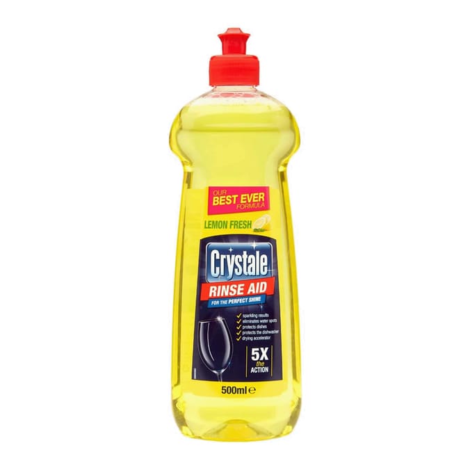 Crystale Rinse Aid 500ml - Lemon | Home Bargains