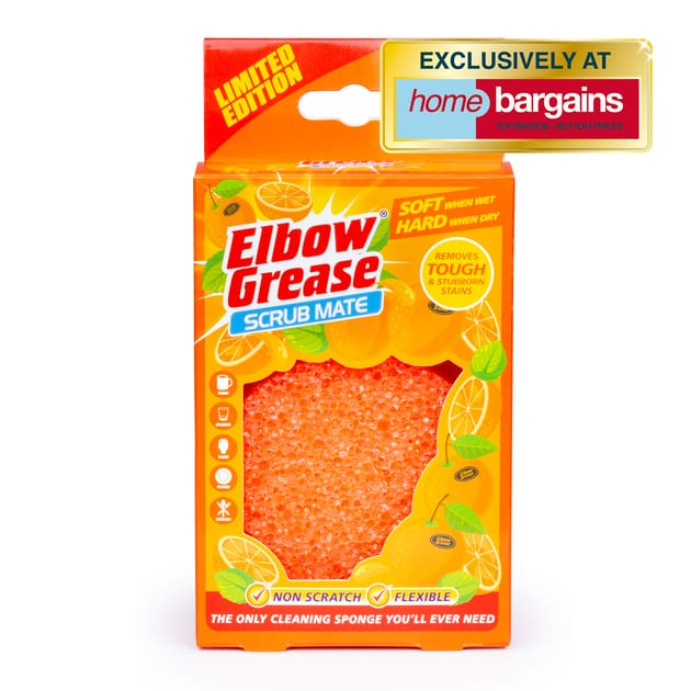 Elbow Scrub Mate Orange & Ginger 1 Pack | Home Bargains