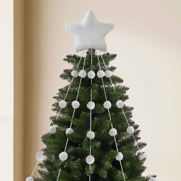Nordic Spirit Cascading Tree Topper - Star | Home Bargains