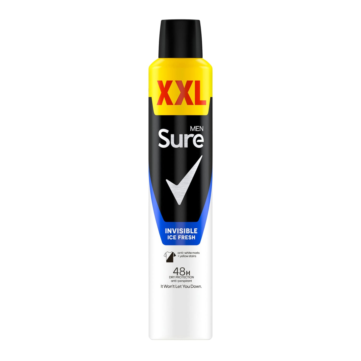 Sure Men Anti-Perspirant Invisible Ice Fresh 300ml | Home Bargains