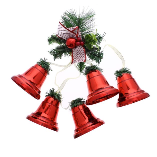 Festive Feeling 5 Piece Bell Chain | Home Bargains
