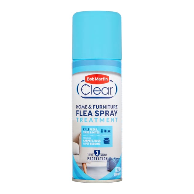 Bob Martin Clear Home & Furniture Flea & Tick Spray Treatment 200ml ...