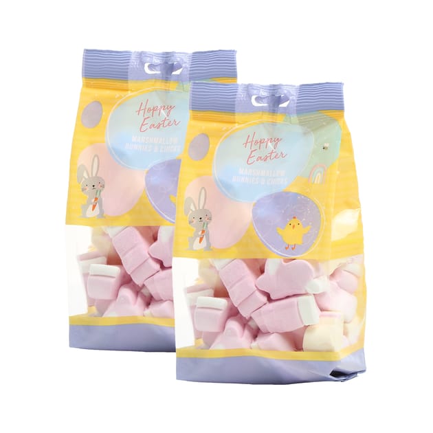 Hoppy Easter Marshmallow Bunnies & Chicks x2 | Home Bargains