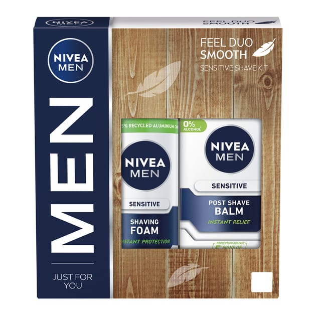 Nivea Men Sensitive Shave Kit - Feel Duo Smooth | Home Bargains