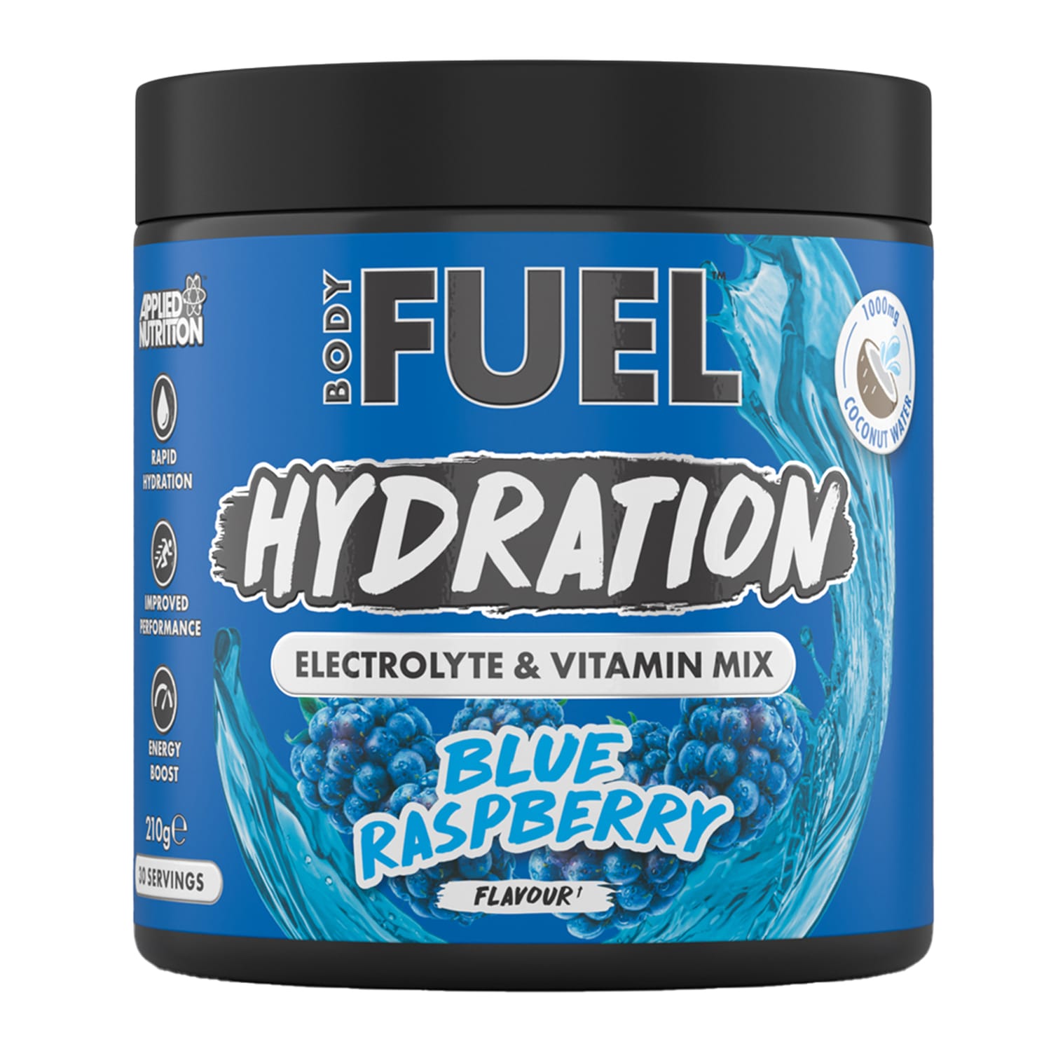 BodyFuel Hydration Electrolyte & Vitamin Mix 210g - Blue Raspberry ...