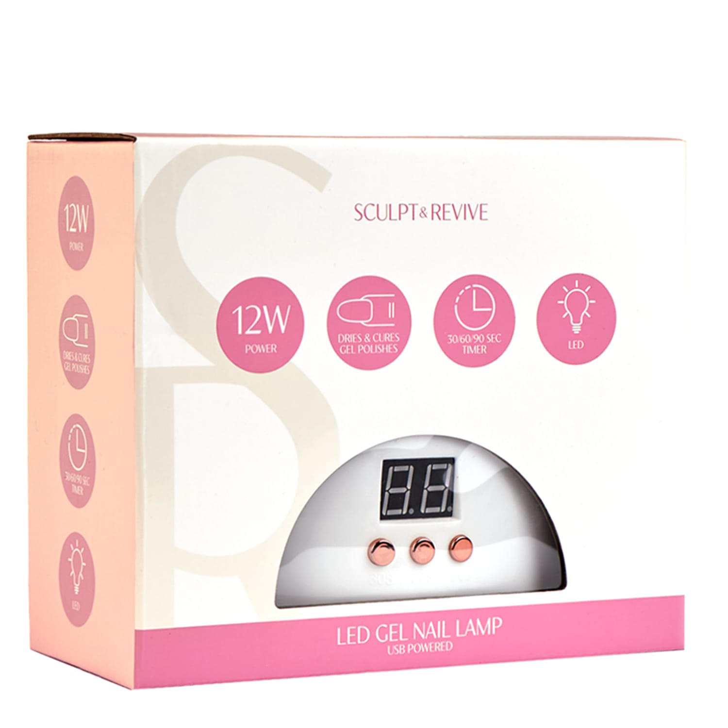 Sculpt & Revive LED Gel Nail Lamp | Home Bargains