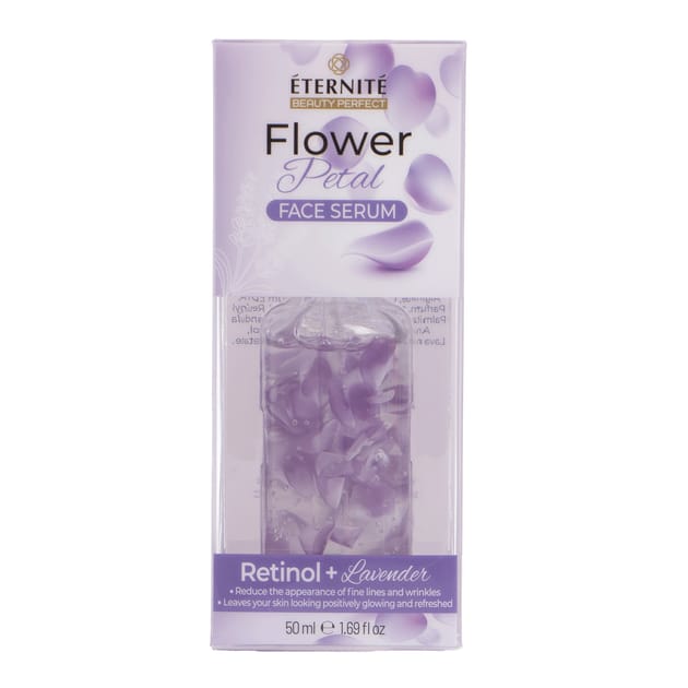 Eternite Flower Petal Face Serum 50ml - Retinol & Lavender | Home Bargains