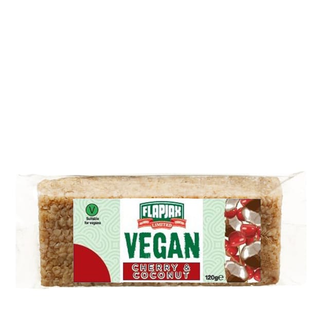 Flapjax Limited Vegan Cherry & Coconut Flapjack 120g x30 | Home Bargains