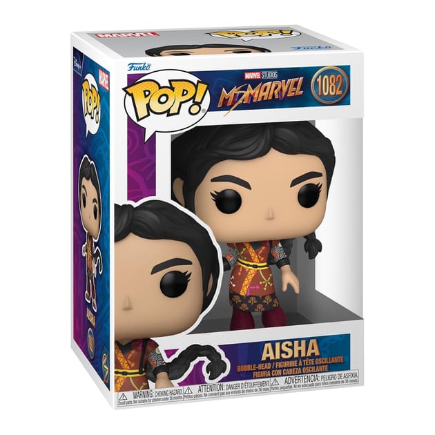 Funko Pop Marvel Msmarvel Aisha Figure | Home Bargains