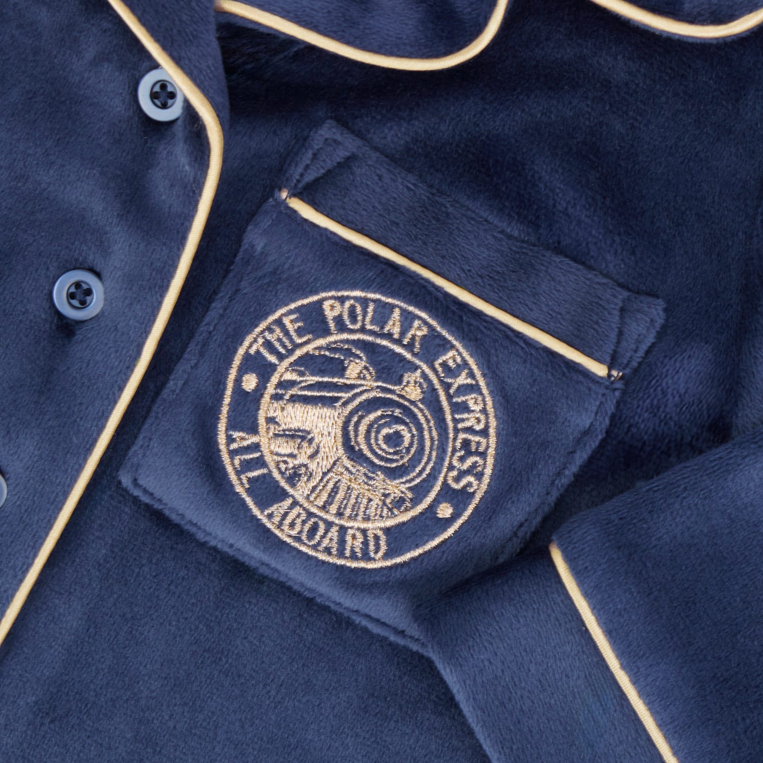 The Polar Express Baby Pyjamas Navy | Home Bargains