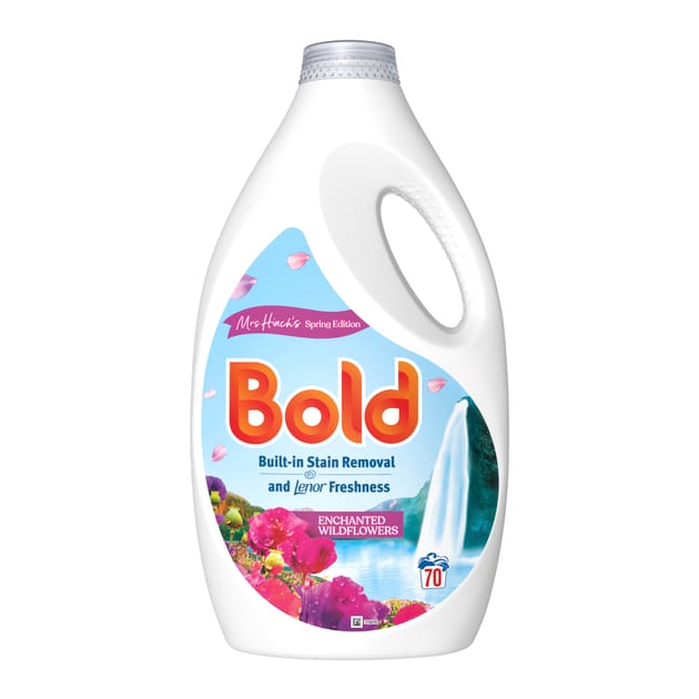 Bold Liquid Laundry Detergent 70W - Enchanted Wildflowers | Home Bargains