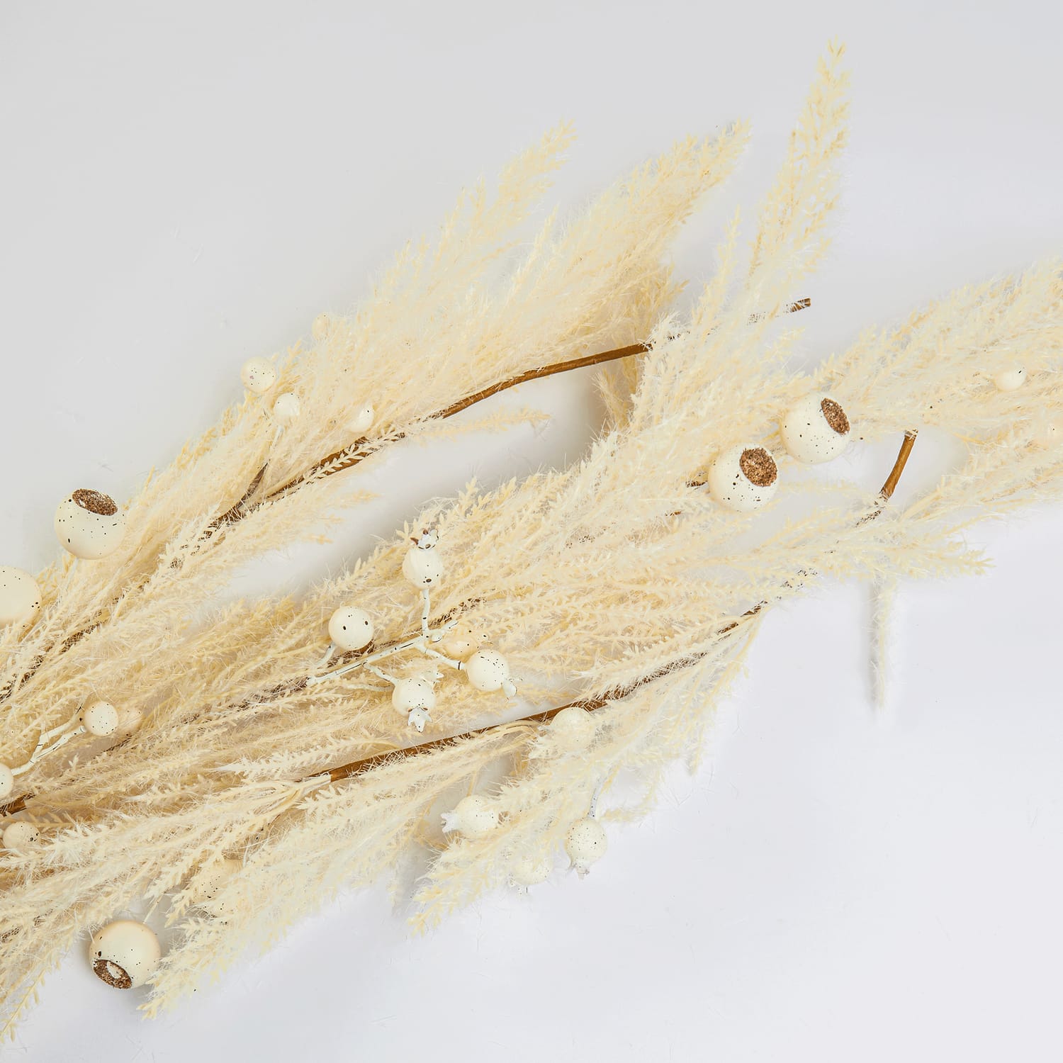 The Lifestyle Edit Autumn Cream Garland | Home Bargains