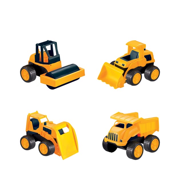 Construction Squad 4 Work Trucks | Home Bargains