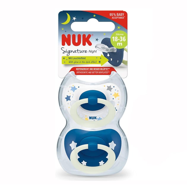 Nuk Signature Soother 18-36m - Blue | Home Bargains