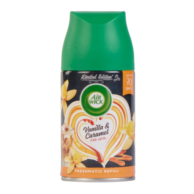 Air Wick Vanilla & Caramel Ice Latte Freshmatic Refill | Home Bargains