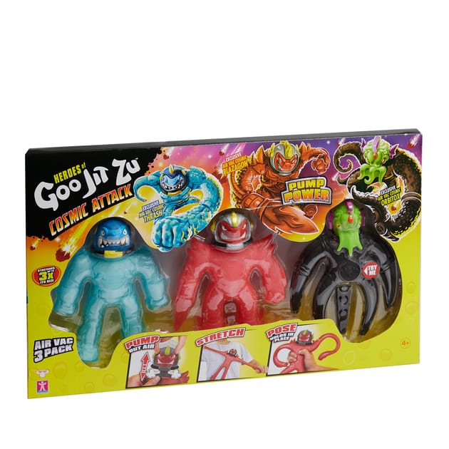 Heroes of Goo Jit Zu 3 Pack - Cosmic Attack | Home Bargains