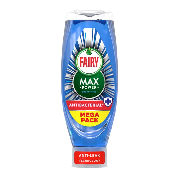 Fairy Max Power Washing Up Liquid Antibacterial 730ml | Home Bargains