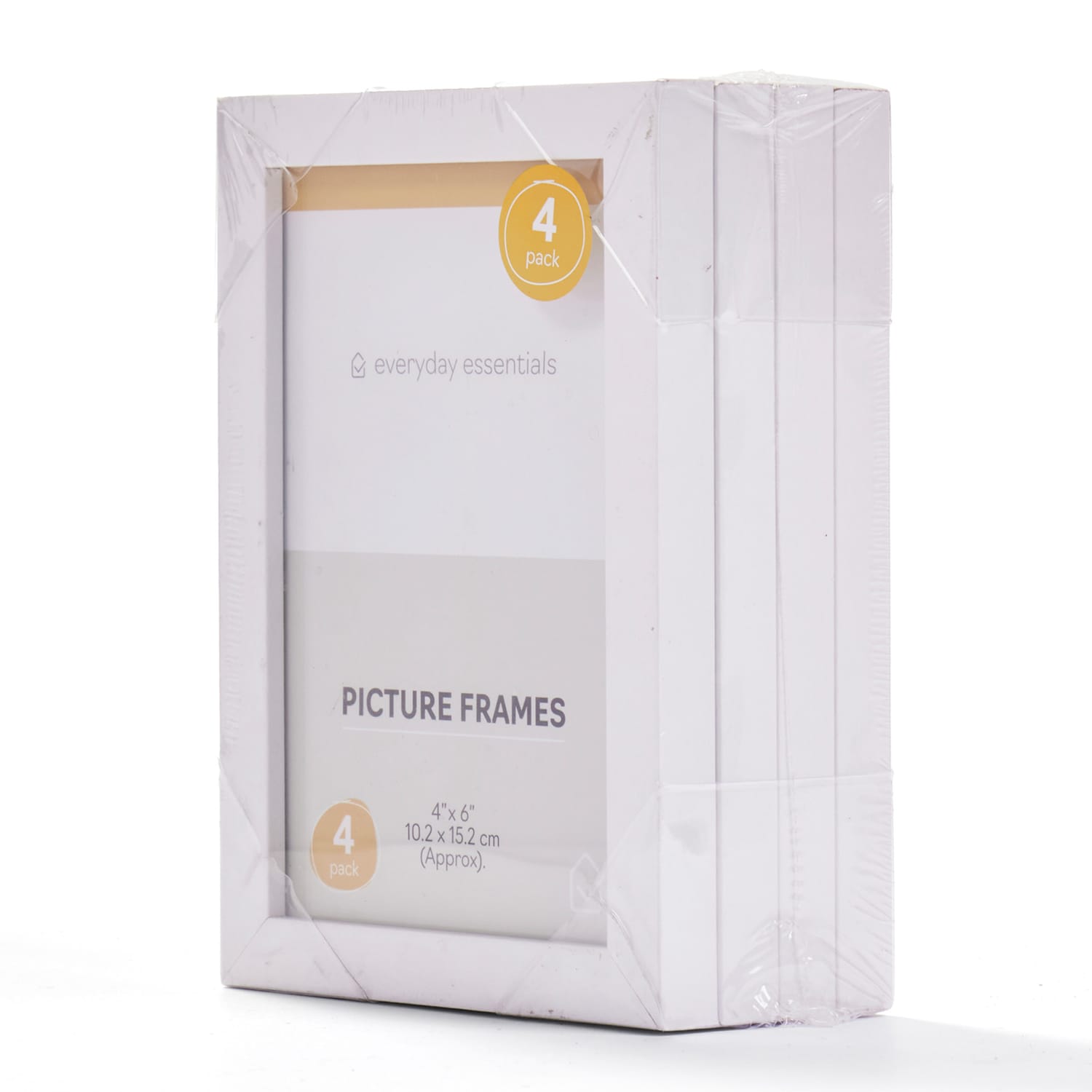 Everyday Essentials Picture Frames 4 Pack 5" x 7" | Home Bargains