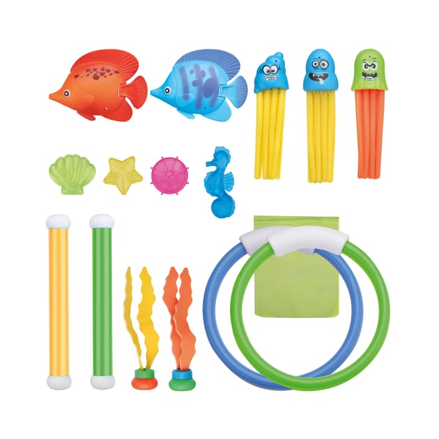 Splash 16 Piece Diving Set With Carry Net | Home Bargains