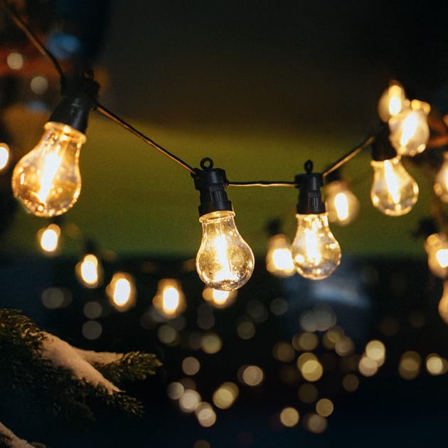 Prestige Mains Operated 20 LED Festoon String Lights - Warm White ...