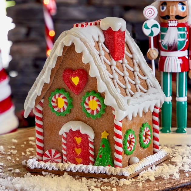 Winter Charm Light Up Gingerbread House | Home Bargains