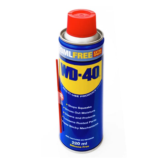 WD-40 Multi-Purpose Spray 220ml | Home Bargains