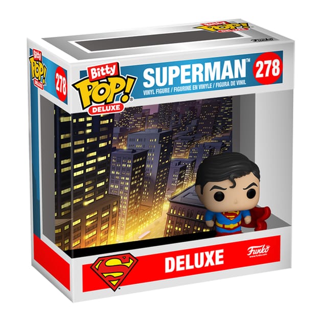 Funko Bitty Pop Deluxe Superman 278 Figure | Home Bargains