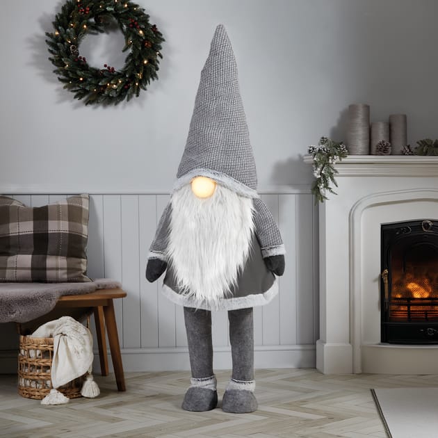 Festive Feeling LED Light-Up Gonk 5ft | Home Bargains