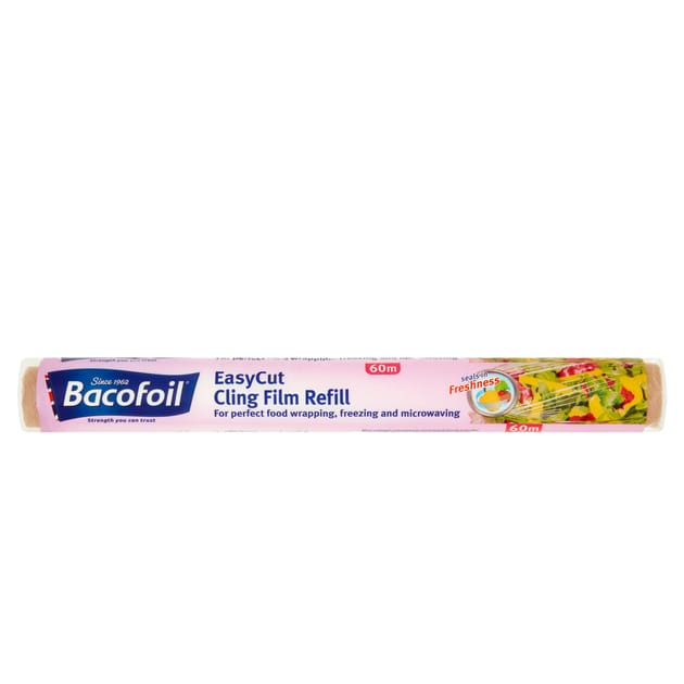 Bacofoil EasyCut Cling Film Refill 60m | Home Bargains